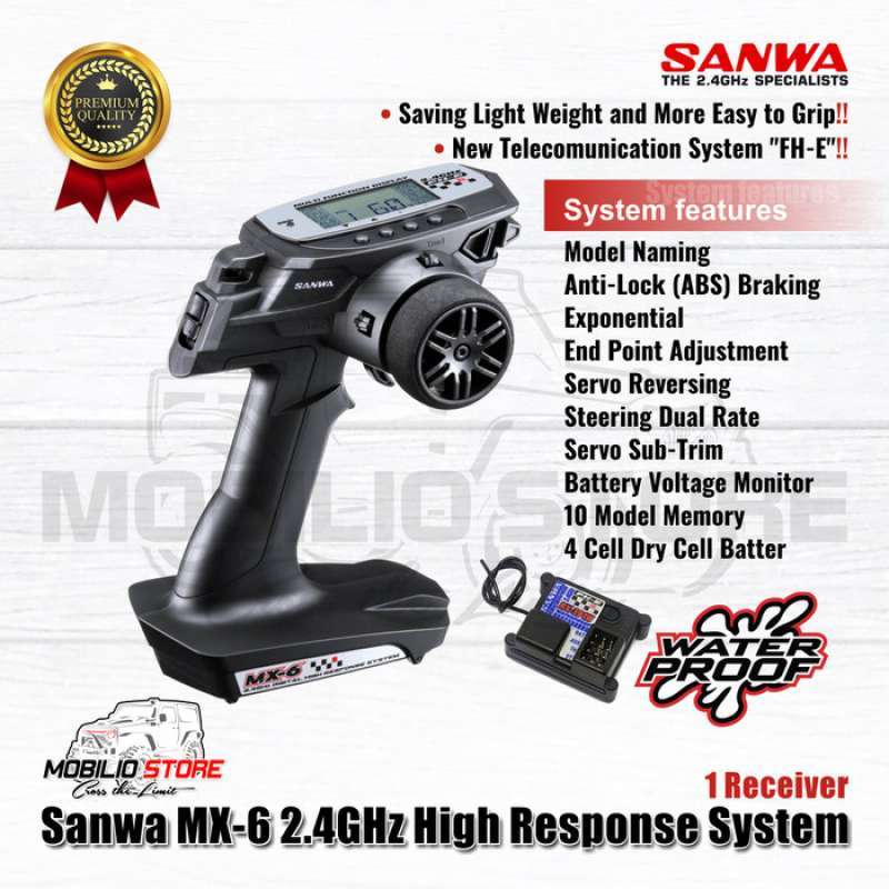 Jual Limited Sanwa Mx-6 Digital Radio Remote Control 2.4 Ghz 3ch High Response Mx 6 Baru Di ...