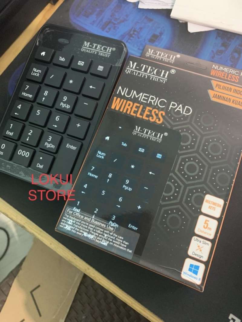 Promo M-Tech Keyboard Numeric Wireless USB 2.4GHz - Keypad Numerik ...