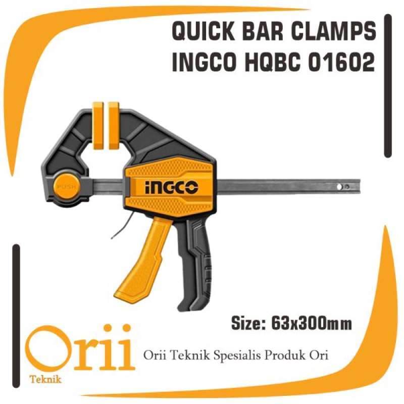 Jual Klem F/Bar Clamp (12) Quick Release INGCO HQBC01602 - Catok Kayu ...
