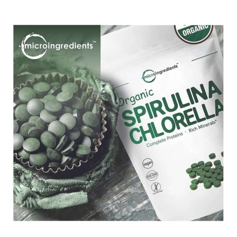 Jual Organic Spirulina Chlorella. Probiotic, Chlorophyll, Fiber, Immune ...