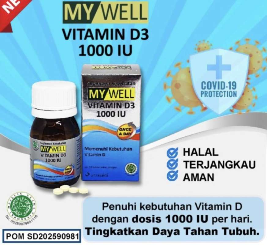 Jual My Well Vitamin D3 1000 IU 1000IU asli Original Bagus Vitamin D di ... Jual My Well Vitamin D3 1000 IU 1000IU asli Original Bagus Vitamin D di ...