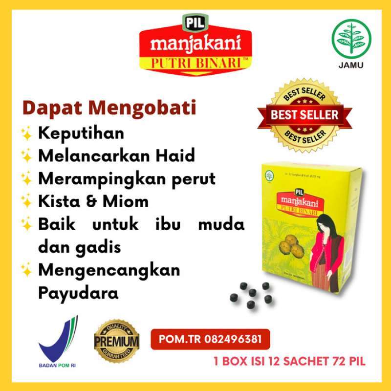 Promo [ORIGINAL] Pil Manjakani Putri Binari / BPOM / Kesehatan Wanita ...