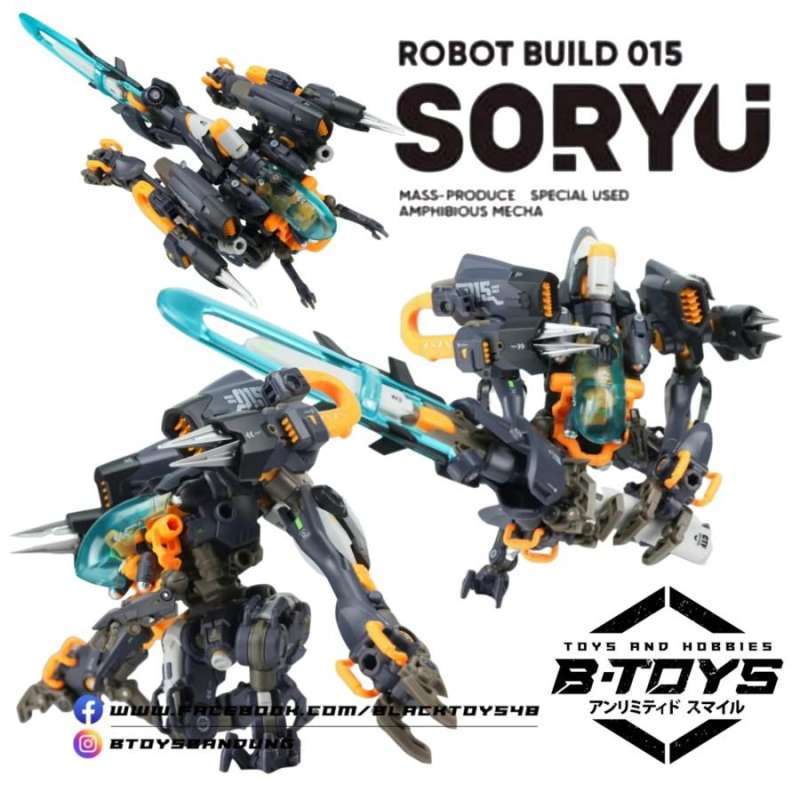 Jual Earnestcore Craft Robot Build Rb-15 Soryu Robot Action Figure ...