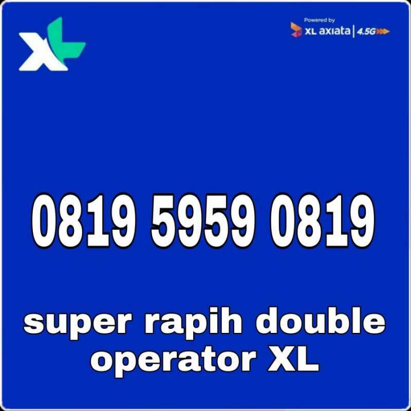 Jual NOMOR CANTIK XL AXIATA 4G LTE SUPER KARTU PERDANA AXIATA NOMOR ...