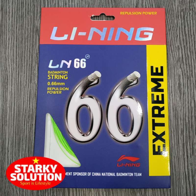 Promo Lining Ln 66 Ln66 Extreme Senar Bulutangkis Original Diskon 23% ...