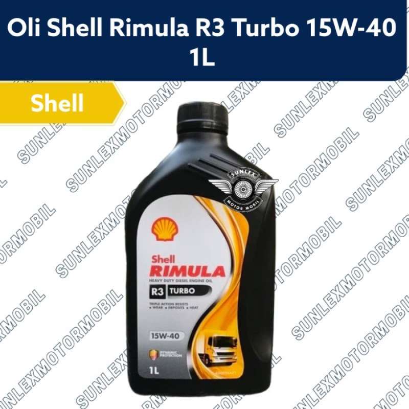 Promo Oli Mesin Mobil Shell Rimula R3 Turbo 15W-40 Heavy Duty Diesel ...