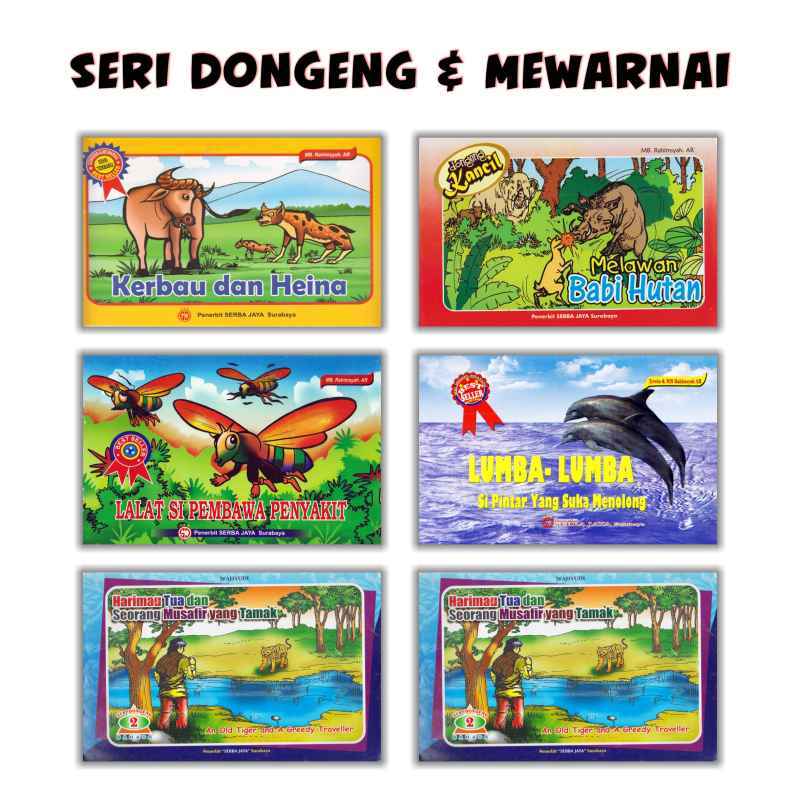 Jual Buku Dongeng Anak Bergambar Dongeng Binatang Kerbau Dan Heina Babi ...