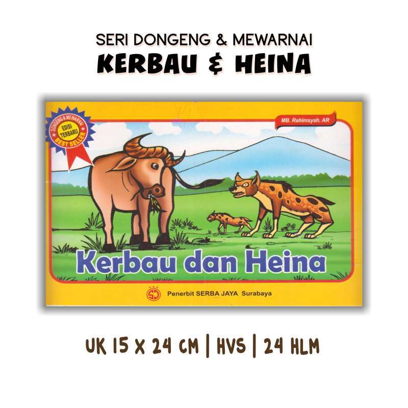 Jual Buku Dongeng Anak Bergambar Dongeng Binatang Kerbau Dan Heina Babi ...
