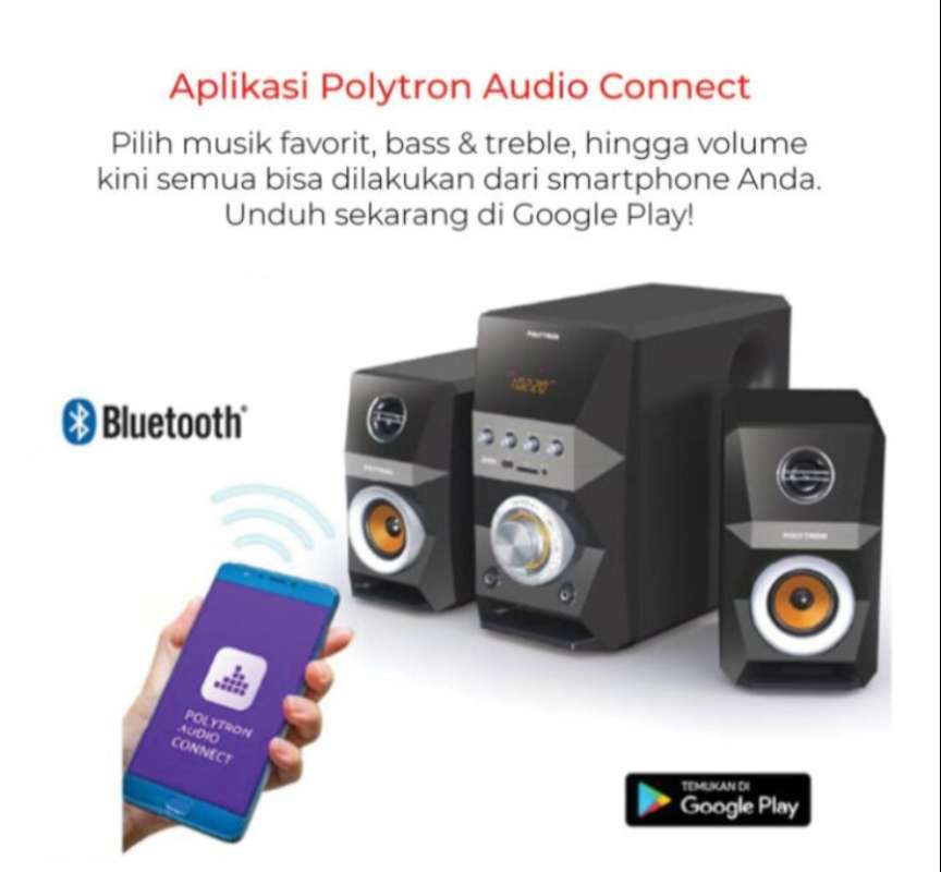 Jual SPEAKER AKTIF POLYTRON PMA 9522 RADIO/BLUETOOTH di Seller Surya ...