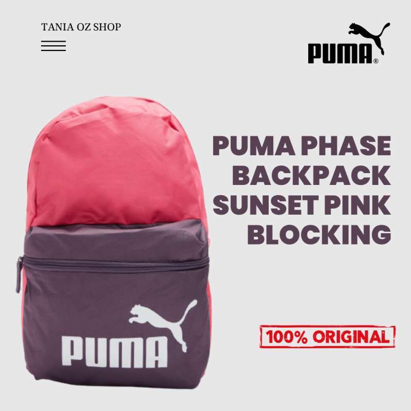 Promo Puma Phase Backpack Sunset Pink Blocking Diskon 37% Di Seller ...