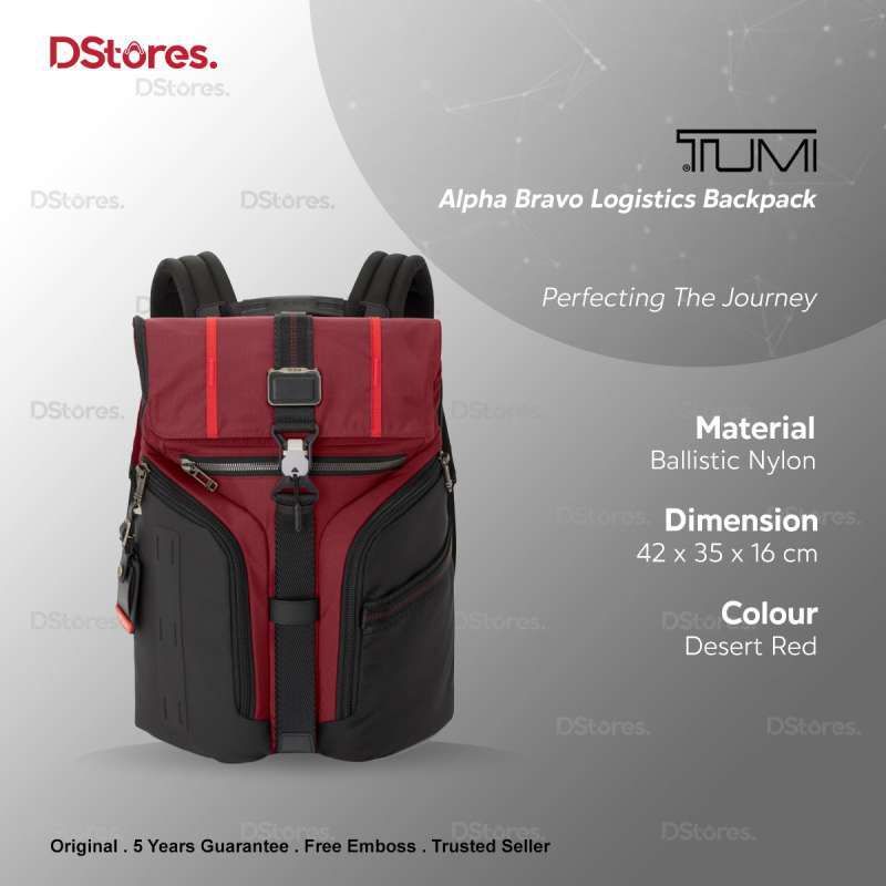 Jual Tumi Alpha Bravo Logistics Backpack - Desert Red Di Seller Dstores ...