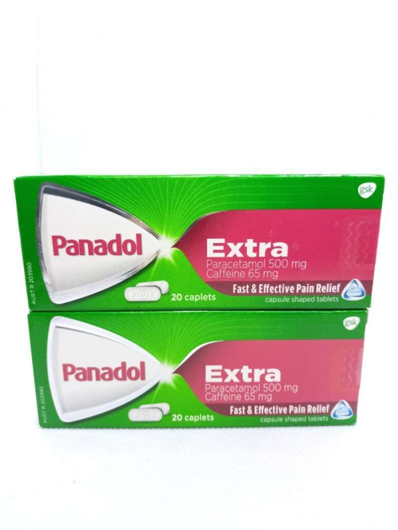 Jual PANADOL EXTRA PARACETAMOL 500 MG CAFFEINE 20 CAPLETS ORI AUSTRALIA ...
