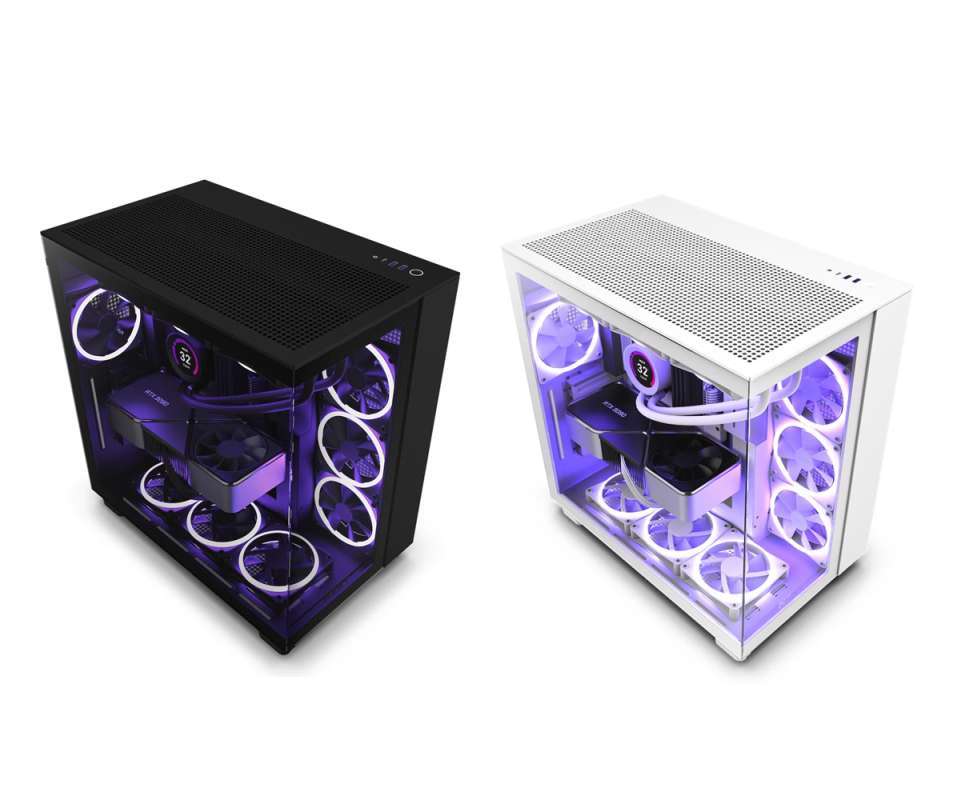 Jual Nzxt H9 Flow Dual-chamber Atx Mid-tower Airflow Gaming Case Di ...