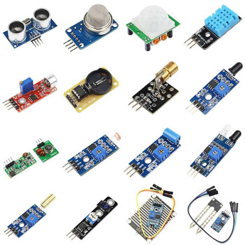 Promo 16 In 1 Modul Sensor Kit For Arduino & Raspberry With Box Diskon ...
