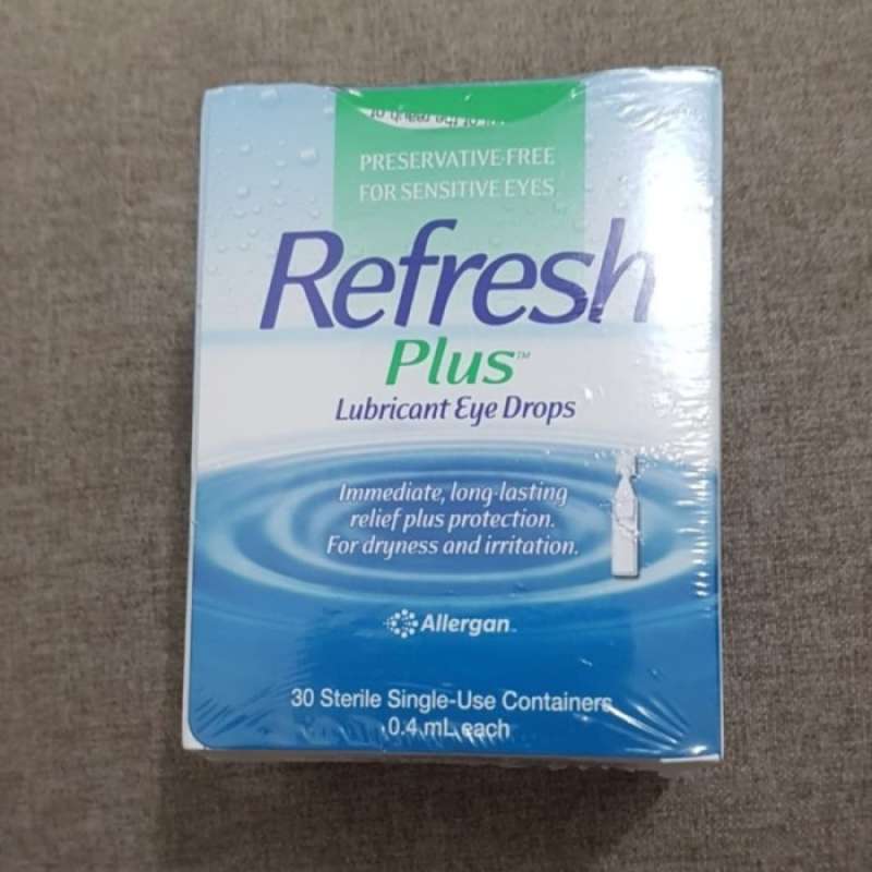 Jual Allergan Refresh Plus Lubricant Eye Drops 30 X 0 4 Ml Per Box Di