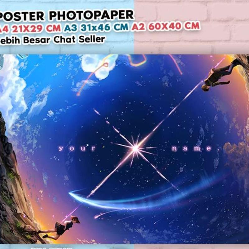 Promo Poster Kimi No Na Wa Anime Your Name All Season Mitsuha Hiasan ...