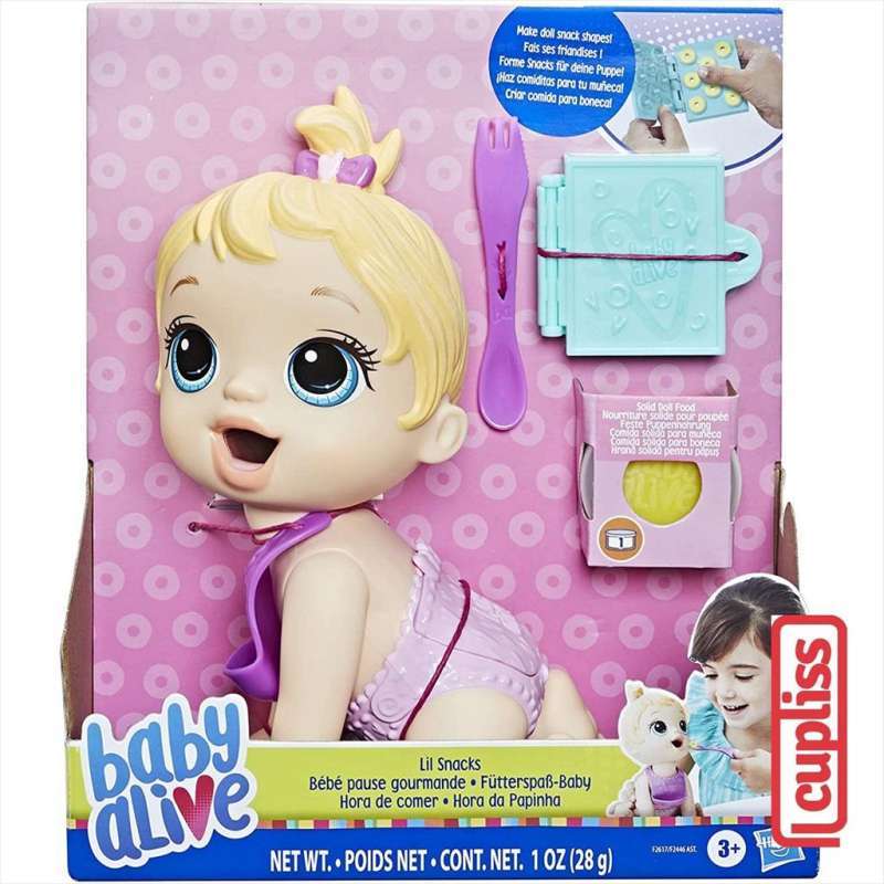 Jual Baby Alive Playset Lil Snacks Eat Poop Blonde Hair Hasbro F2617 Di ...