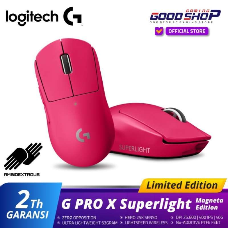 Promo Logitech G Pro X Superlight Pink Limited Edition Wireless Gaming ...
