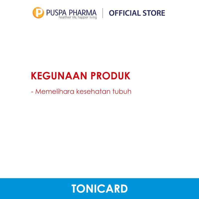Jual Tonicard - Membantu Memelihara Kesehatan Tubuh Di Seller Toko ...