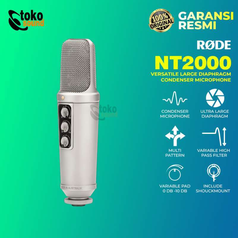 Jual Rode Nt2000 Versatile Large-diaphragm Condenser Microphone Di ...