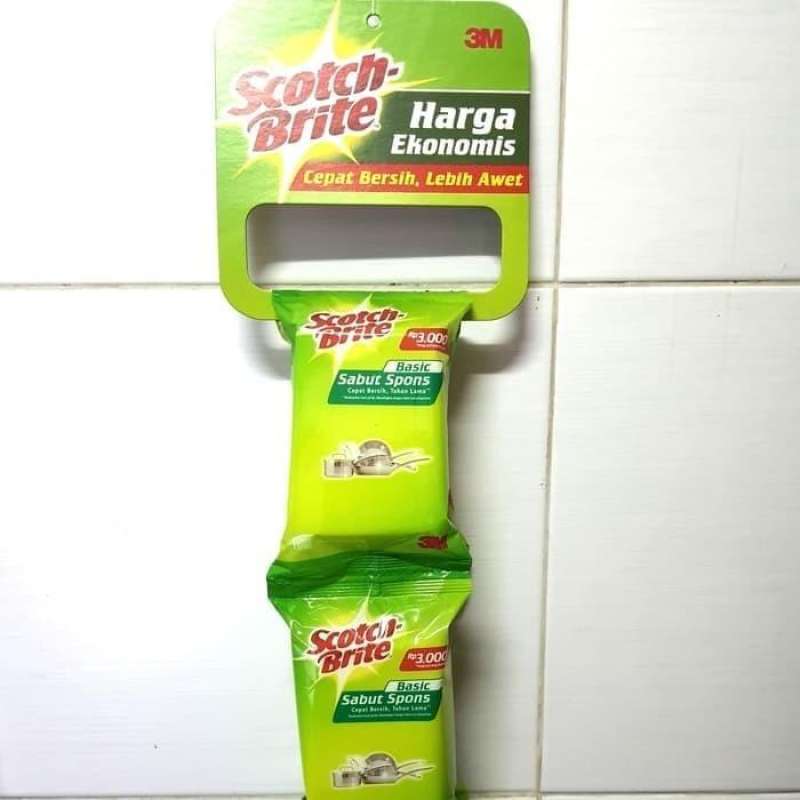 Jual Sabut Spons sponge Scotch Brite - sponge Busa Cuci Piring di ...