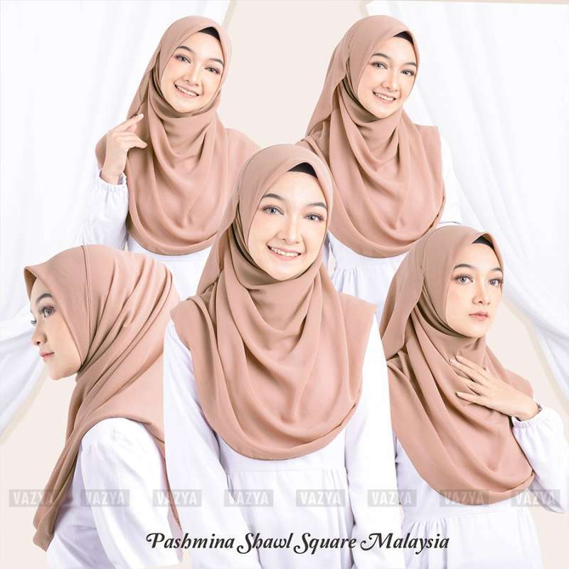 Promo Annaila Hijab Pashmina Shawl Square Malay / Pashmina Square ...