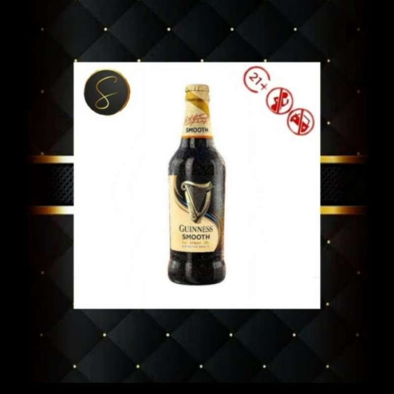 Promo BIR HITAM GUINNESS SMOOTH STOUT PINT 325 ML Diskon 7% di Seller ...
