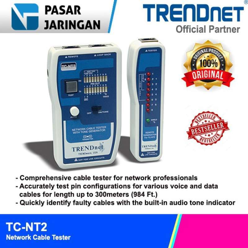 Promo Trendnet Tc-nt2 Multi Cable Tester / Lan Tester Diskon 23% Di ...