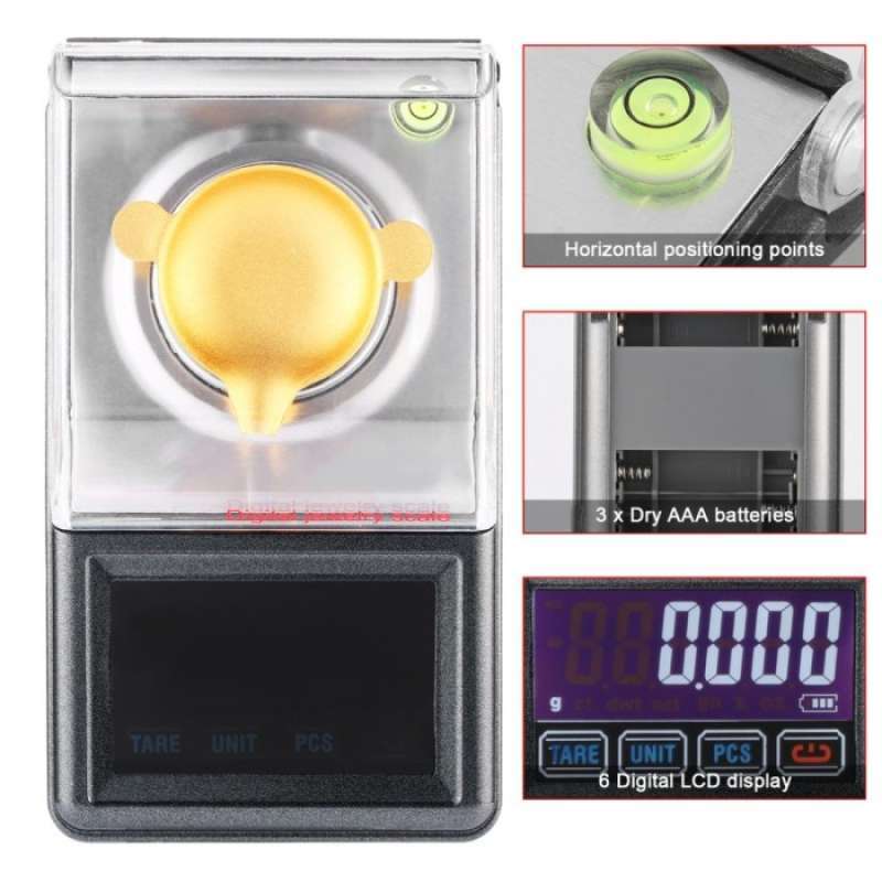 Jual Timbangan Digital Lab Profesional Miligram Mg 0.000 Gr Gram Max ...