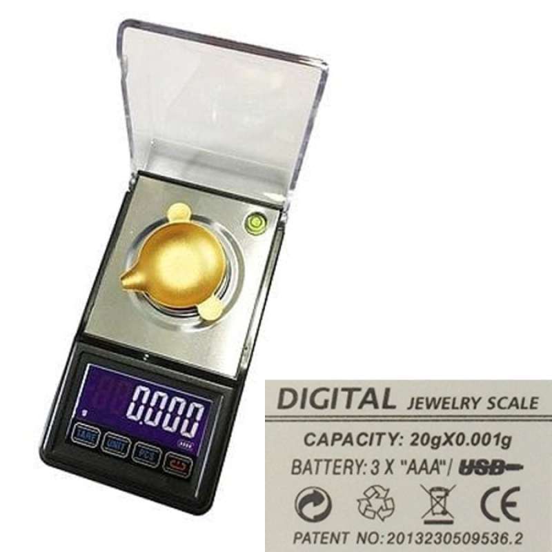 Jual Timbangan Digital Lab Profesional Miligram Mg 0.000 Gr Gram Max ...
