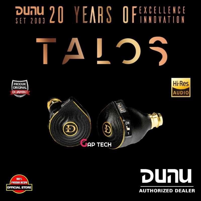 Jual Dunu Talos Planar + 2BA Drivers Hybrid Hi-Res iem Original di ...