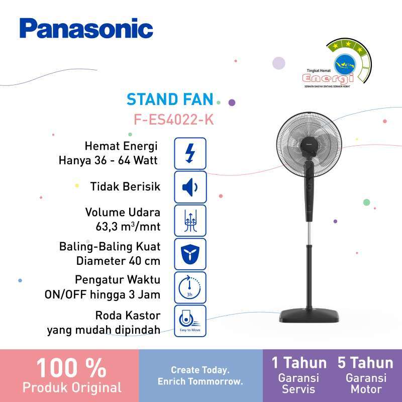 Jual Panasonic F-es4022-k - Kipas Angin Berdiri / Stand Fan Di Seller ...