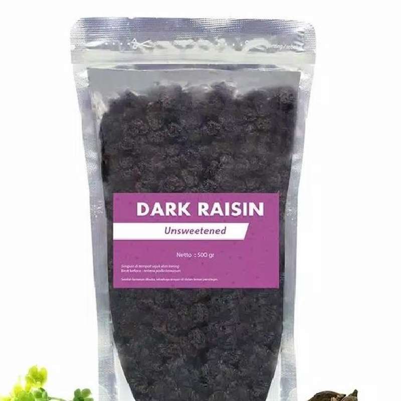 Promo Dark Raisin Dried Dark Raisin Kismis Hitam - 500g Diskon 20% di ...