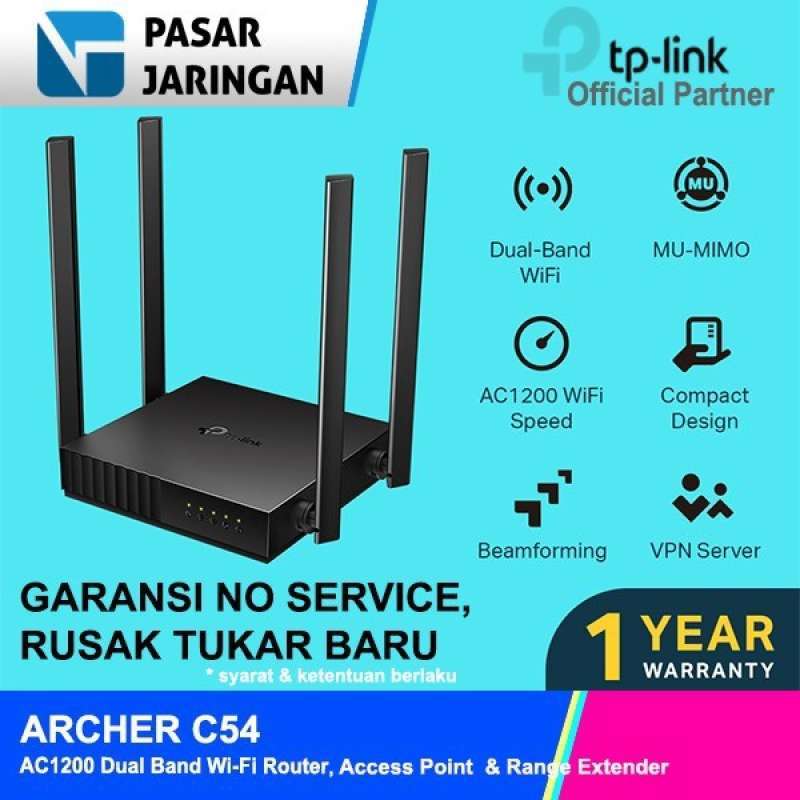 Promo Archer C54 AC1200 Dual-Band Wi-Fi Router TpLink Archer C 54 ...
