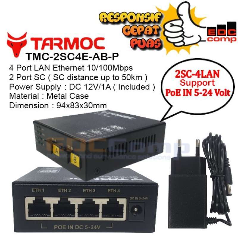 Jual Media Converter 2 Port FO 4 Port LAN / 2 FO 4 LAN / 2 SC 4 Rj45 di Seller Moni Store - Duri ...