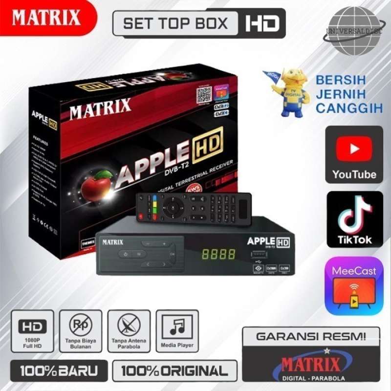 Promo RECEIVER TV DIGITAL SET TOP BOX MATRIX DVB-T2 YOUTUBE TIKTOK SNI Diskon 23% di Seller ...