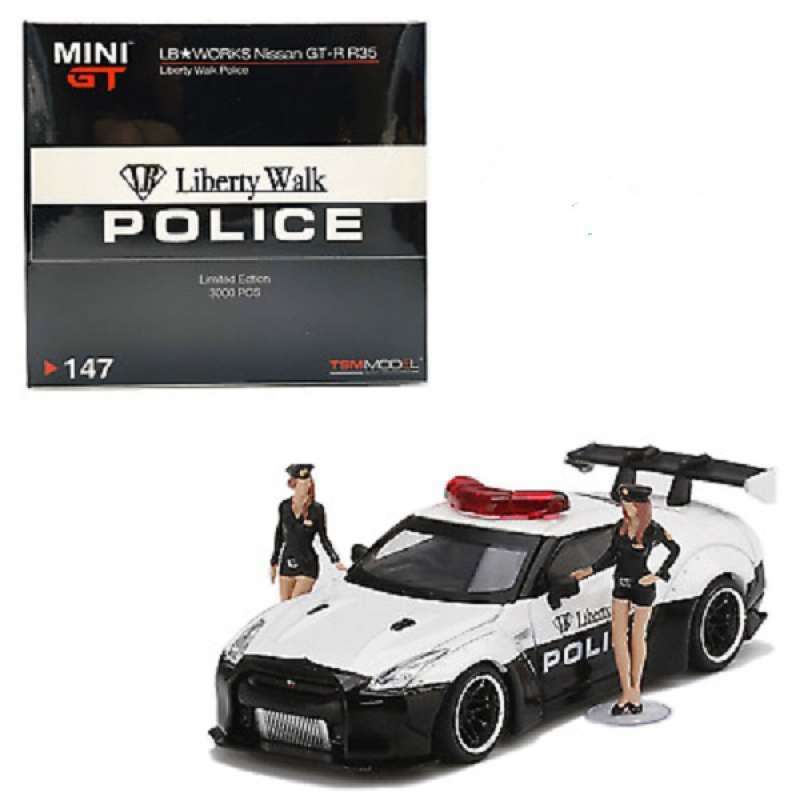 Jual MINI GT LB WORKS NISSAN GT-R R35 LIBERTY WALK POLICE di Seller ...