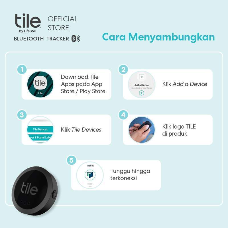 Promo Tile Sticker - Bluetooth Tracker / Pelacak Pintar Diskon 30% Di ...