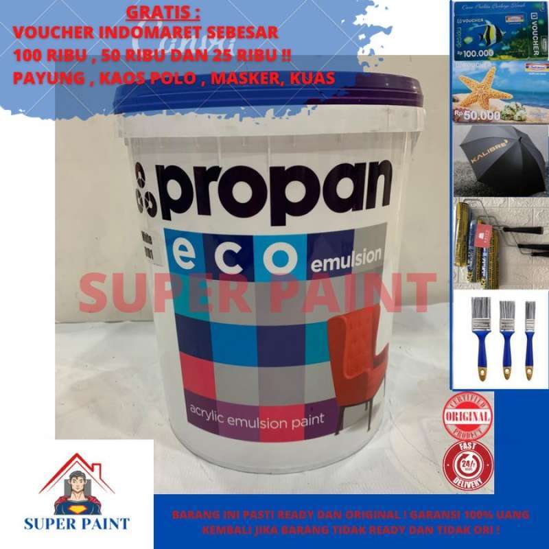 Promo Cat Tembok Interior Propan Eco Emulsion Putih / White 9101 Ukuran ...