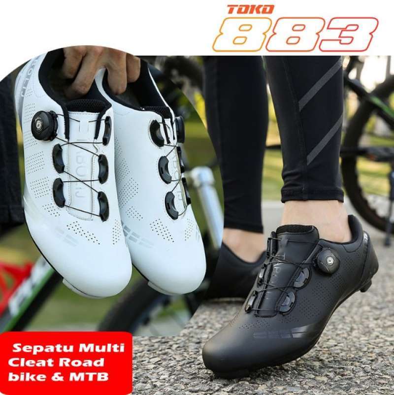 Promo Sepatu Sepeda Roadbike Mtb Rpm Tabolij T27 Multi Cleat Cycling ...