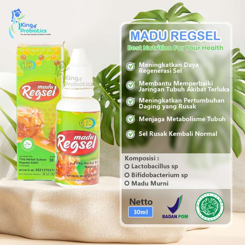 Jual Bioth Madu Regsel Original Probiotik Madu Herbal Kemasan Botol ...
