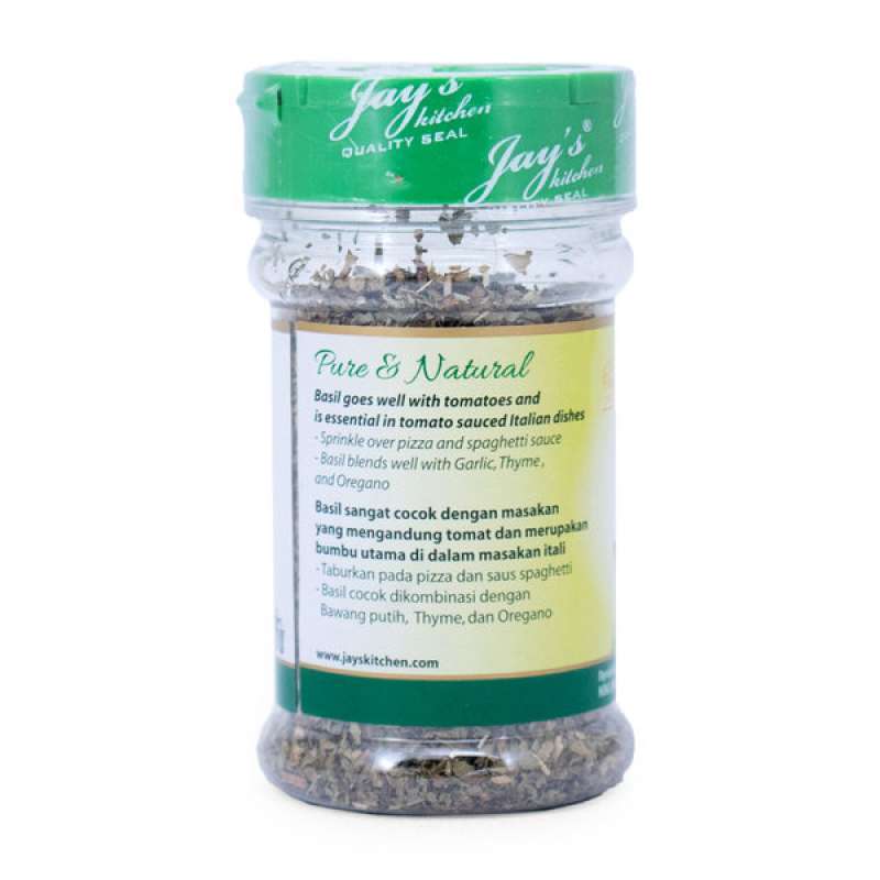Jual Jays Kitchen Basil Leaves 20g Herbs - Jay's Kitchen Daun Kemangi ...