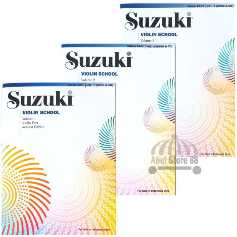Promo SUZUKI VIOLIN SCHOOL VOLUME 1/2/3 VIOLIN PART + CD BUKU BIOLA ...