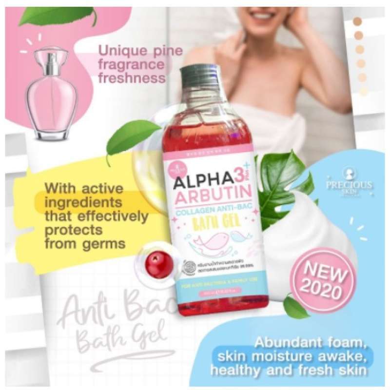 Jual ( Aa2 ) Alpha Arbutin Bath Gel Anti Bacterial 450ml / Sabun Mandi ...