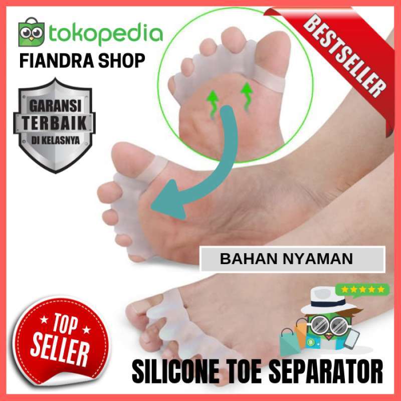 Promo Toe Separator Bunion 5 Jari Kaki Silicone Foot Pad Toe Hallux ...