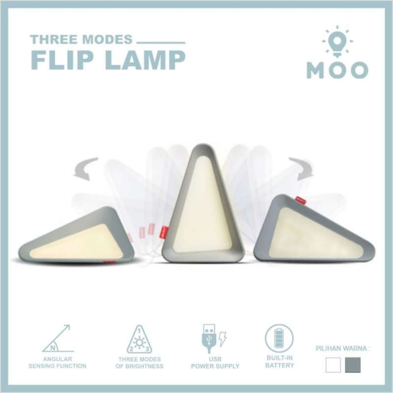 Jual Flip Lamp Spot Moo Lampu Sensor Gravitasi Untuk Baca Rechargeable ...