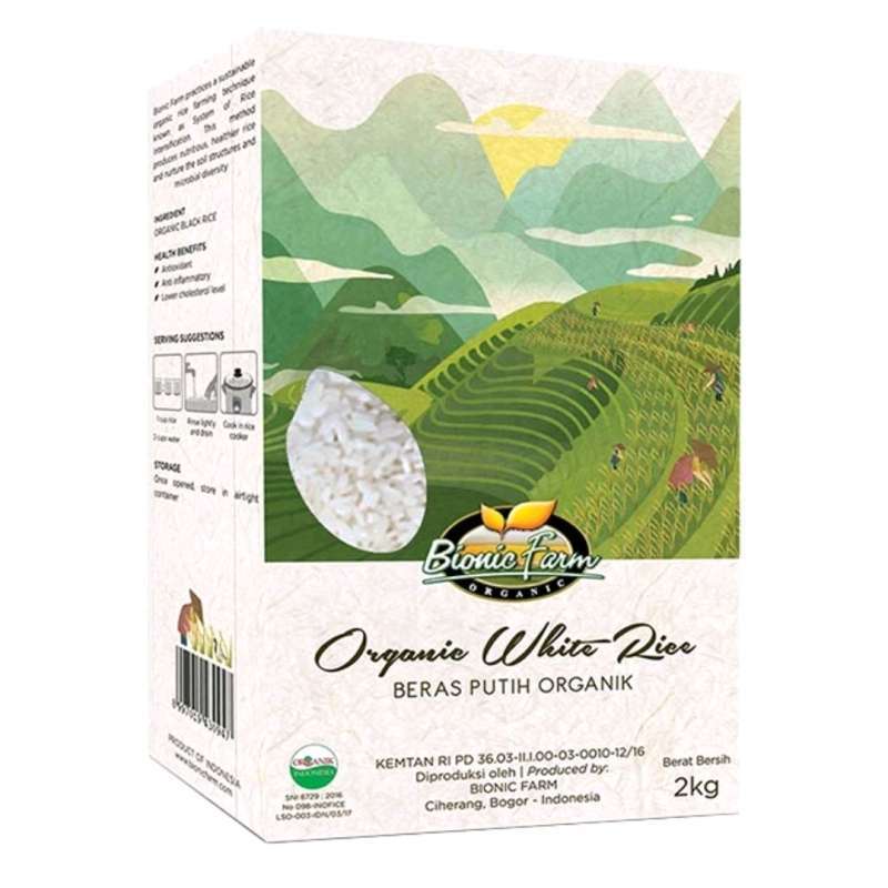 Jual Bionic Farm Organic Fragrant White Rice Beras Jasmine Organik ...
