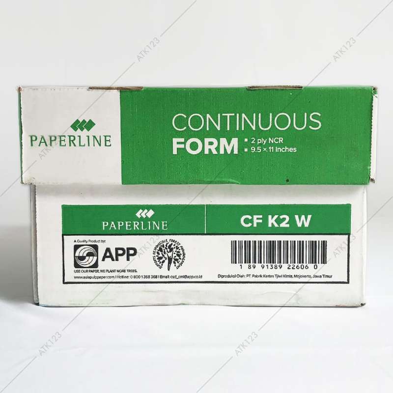 Jual Continuous Form Paperline 2 Ply Warna 9 1/2 X 11 In (k2 W) Di ...