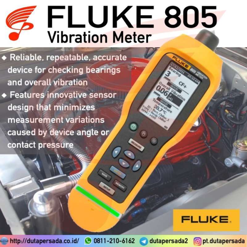 Promo Fluke 805 Vibration Meter Diskon 23% di Seller SENTRA ELEKTRONIC ...