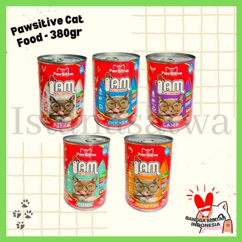Jual Pawsitive Kaleng 380gr Wet Cat Food - Makanan Basah Kucing - Tuna ...